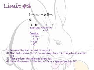 Theorems on limits | PPTX
