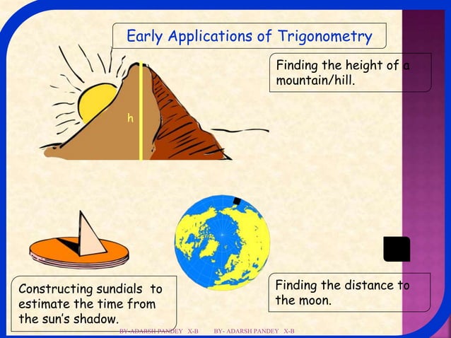 Math project some applications of trigonometry | PPTX | Physics | Science