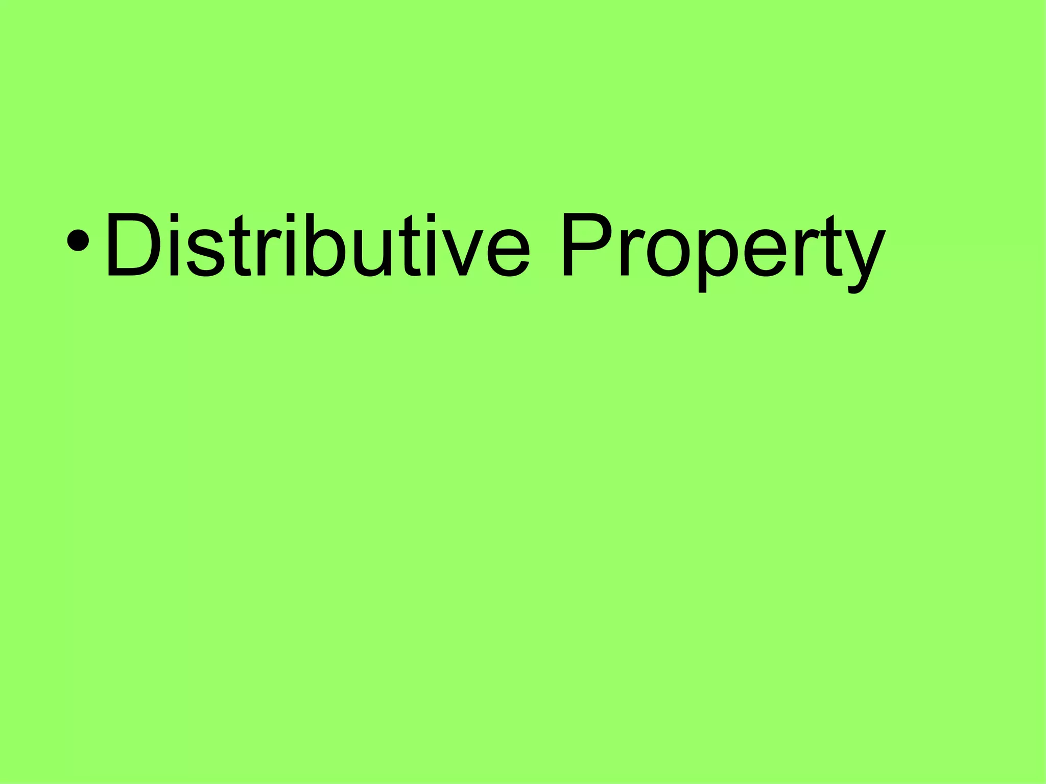 7th Grade Math Properties Flashcards | PPT