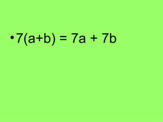7th Grade Math Properties Flashcards | PPT