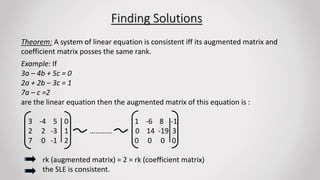 System of linear equation - SLE | PPTX | Physics | Science