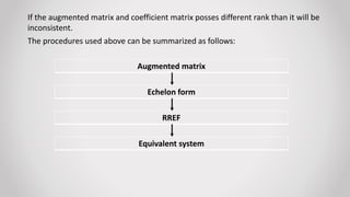 System of linear equation - SLE | PPTX | Physics | Science