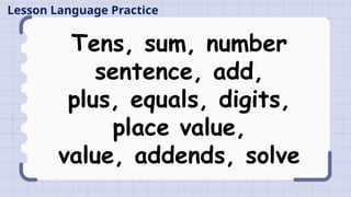 Mathematics 1 -Adding two digit numbers.. | PPTX