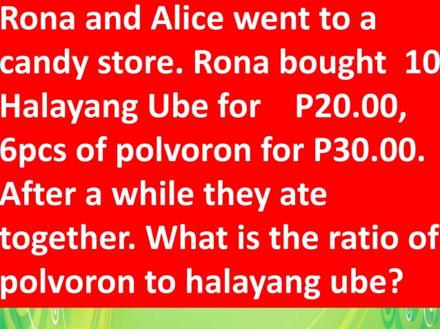 Math q2 w8 lesson 50 expresses ratio using the colon or fraction (1 ...