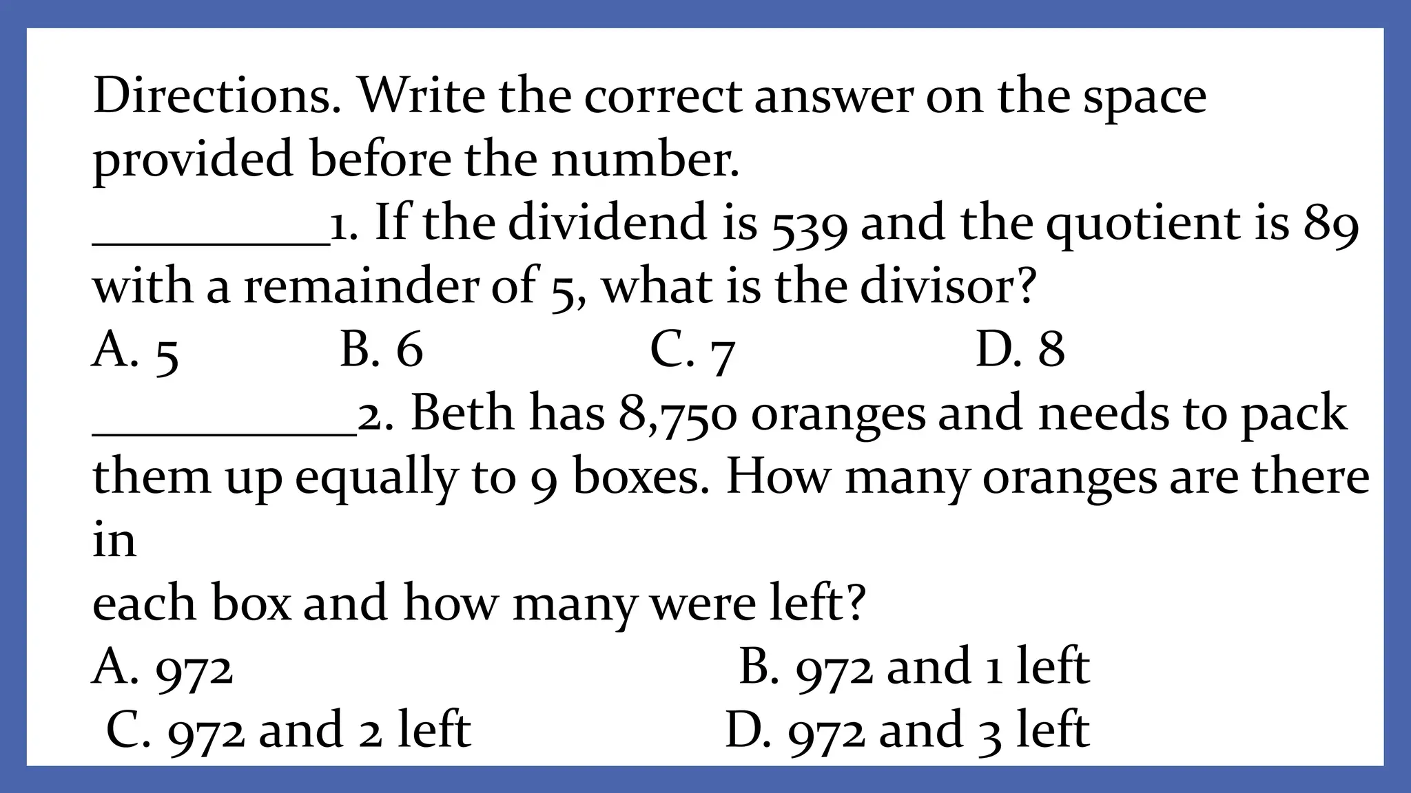 MATH QUARTER 1 WEEK 6.pptx Math 4 presentation | PPTX