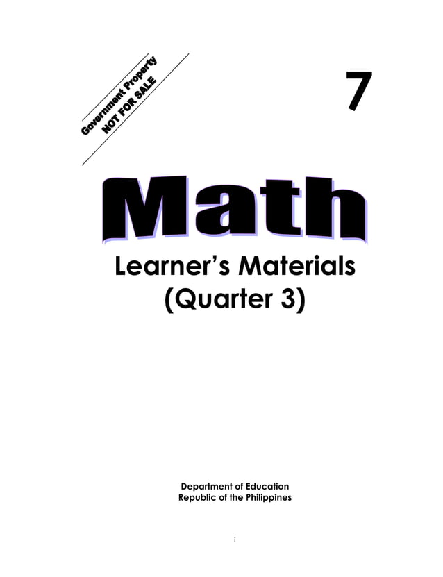 grade 7 Math quarter 3 | PDF