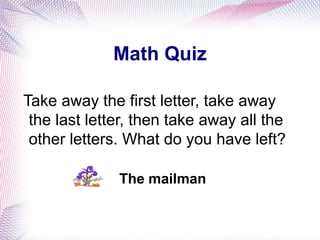 Math quiz | PPT