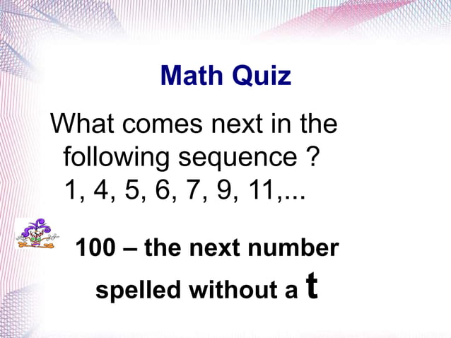 Math quiz