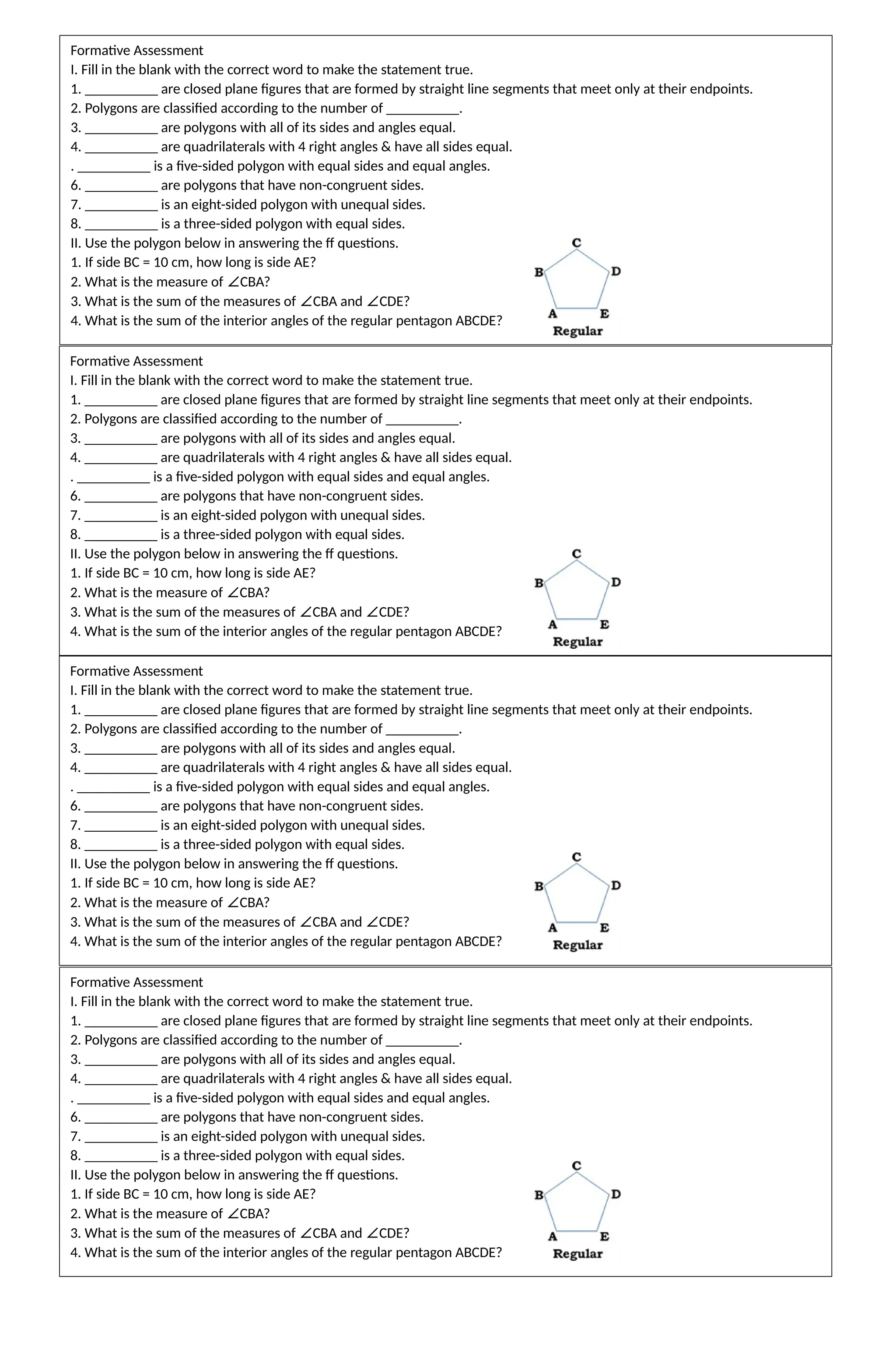 Mathematics quiz polygon first quarter.docx