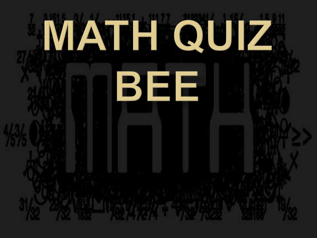 Math Quiz Bee Math Quiz Bee