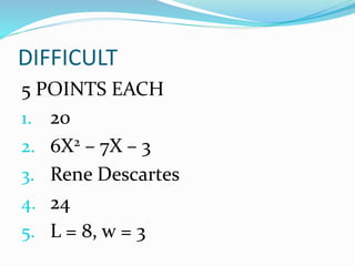 Hard Math Questions Grade 8