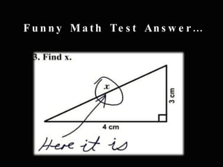 Math Joke Find X Test