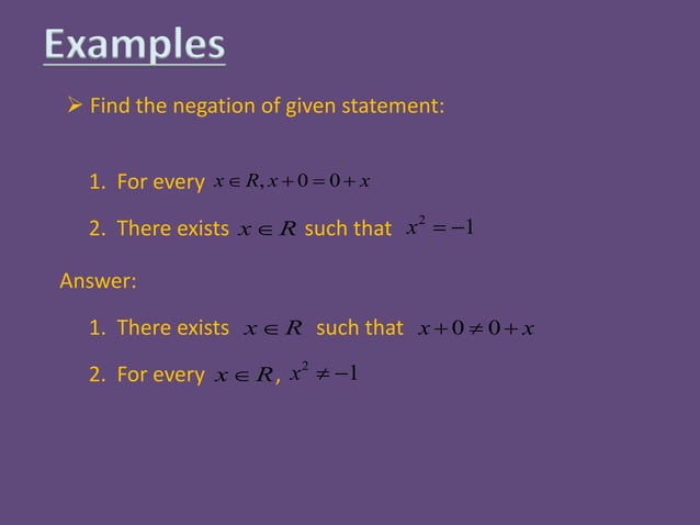 Quantifier And their Negation | PPTX