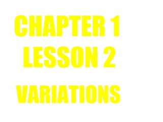 Variations | PPT
