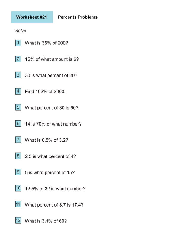 Whole Numbers, Fractions, Decimals, Ratios & Percents, Statistics, Real ...
