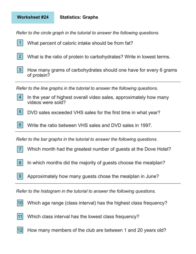 Whole Numbers, Fractions, Decimals, Ratios & Percents, Statistics, Real ...