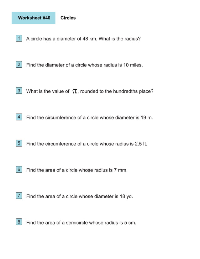 Whole Numbers, Fractions, Decimals, Ratios & Percents, Statistics, Real ...