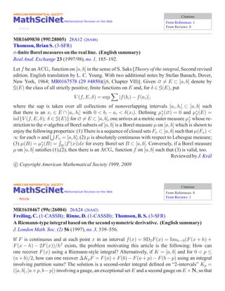 Math Reviews of my papers | PDF