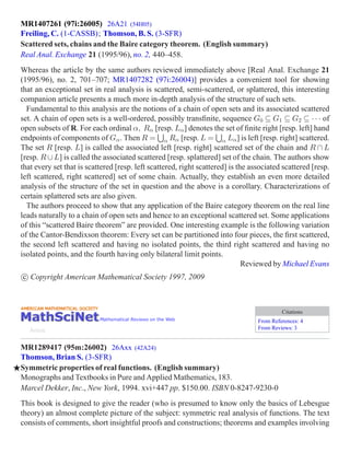 Math Reviews of my papers | PDF