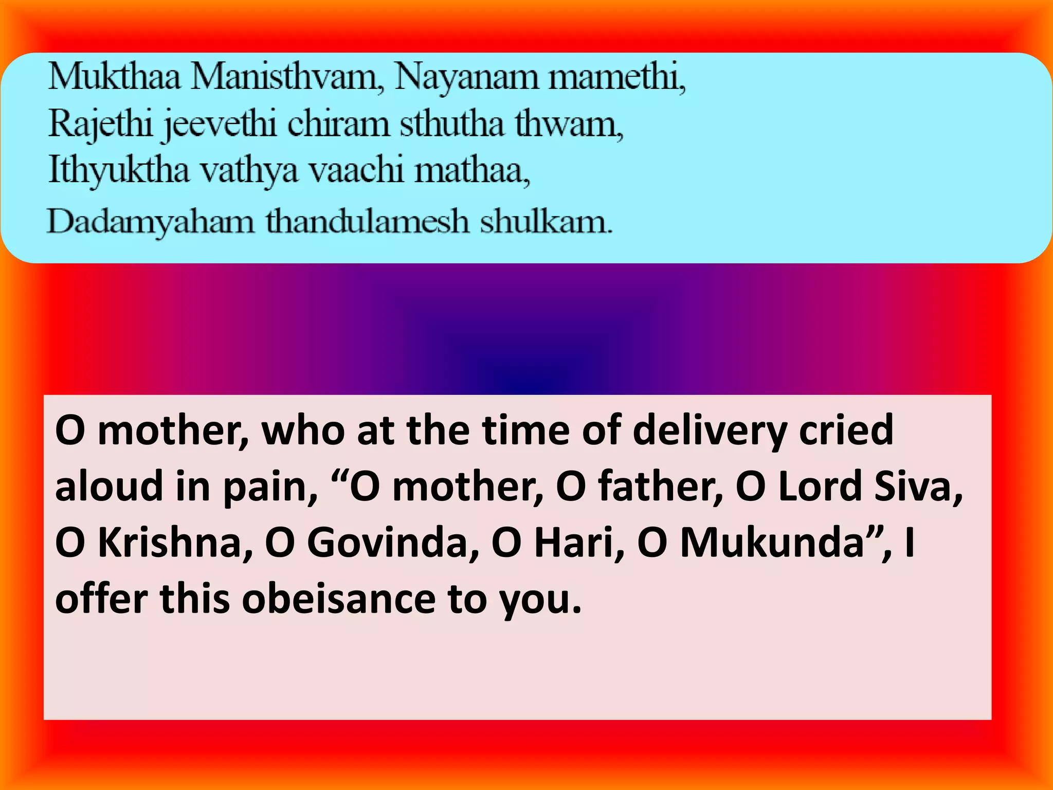 Mathrupanchakam English Transliteration and Translation | PDF