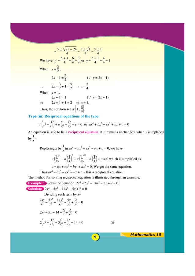 Maths 10 | PDF