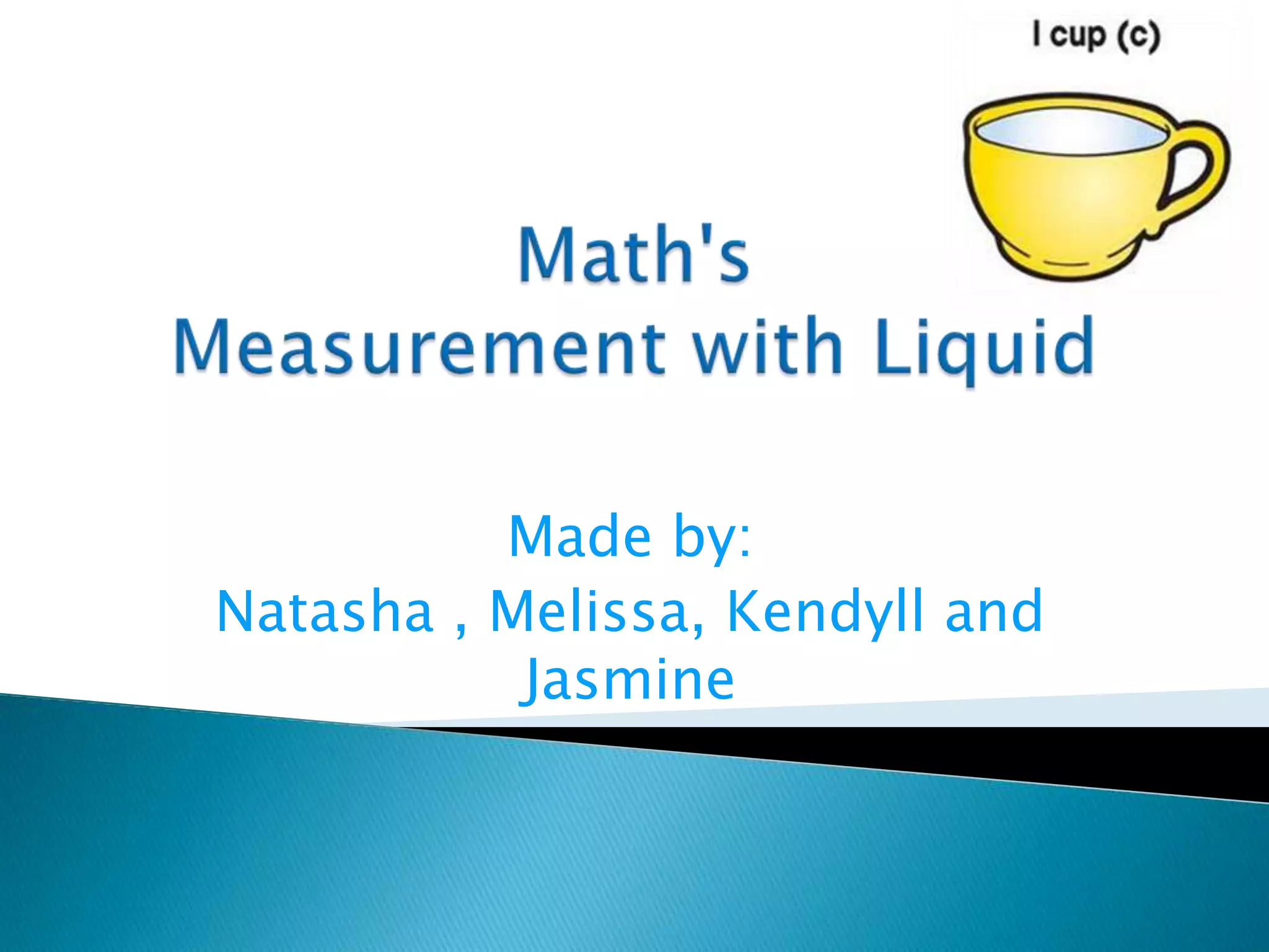 How to measure liquid. | PPTX | Food & Drink