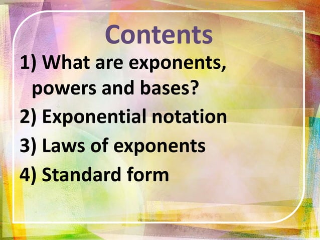 Exponents and Powers | PPTX