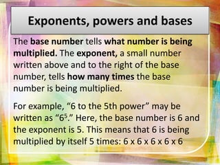 Exponents and Powers | PPTX