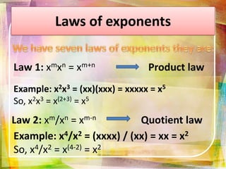 Exponents and Powers | PPTX