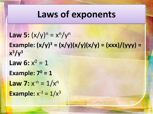 Exponents and Powers | PPTX