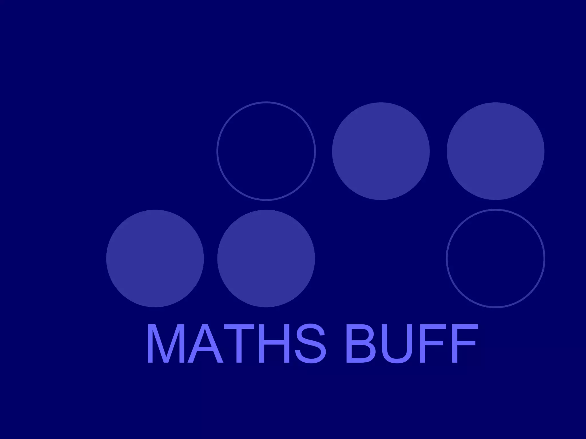 Maths Buff | PPS