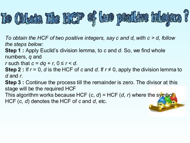 Euclids Division Lemma