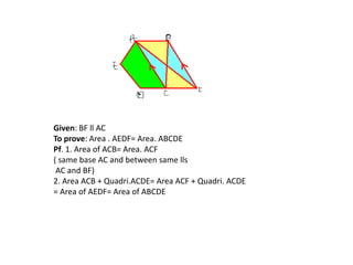 Area of llgm and triangles | PPT