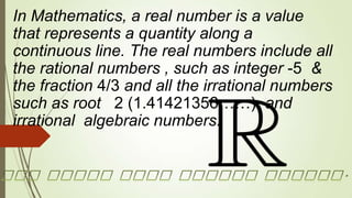 Real Numbers | Ppt