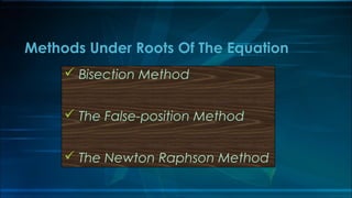 Root Of The Equations [By- Digvijay] | PPT