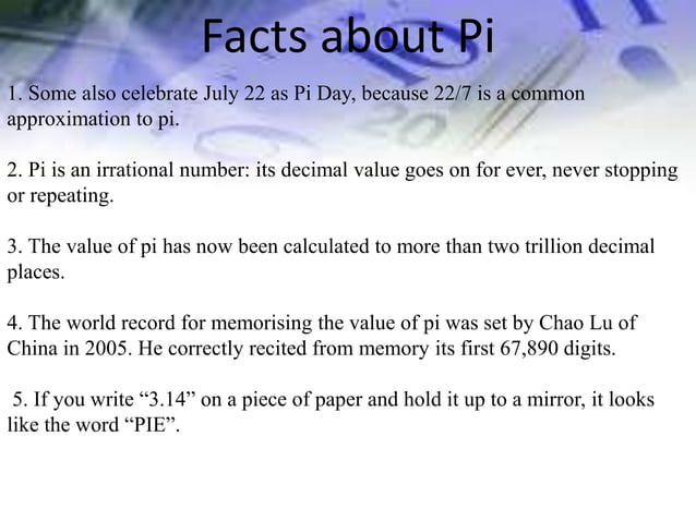 Maths Pi | PPTX