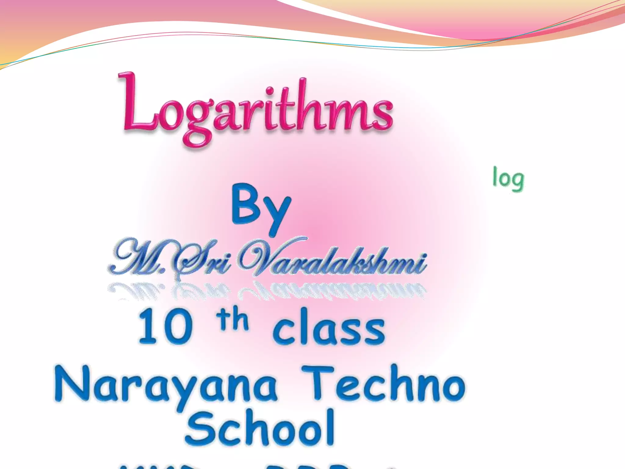 logarithms | PPTX
