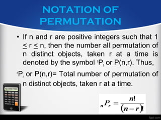 Permutation and Combination Maths | PPT
