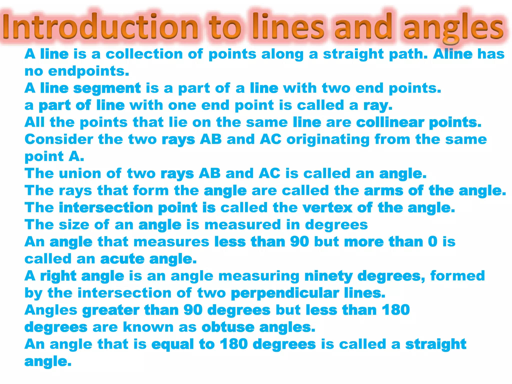 lines and angles | PPTX