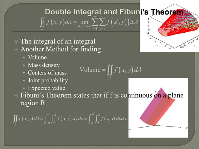 Maths-double integrals | PPTX | Physics | Science