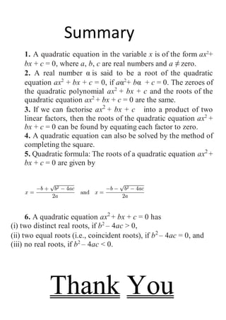 Maths Project Quadratic Equations | DOCX