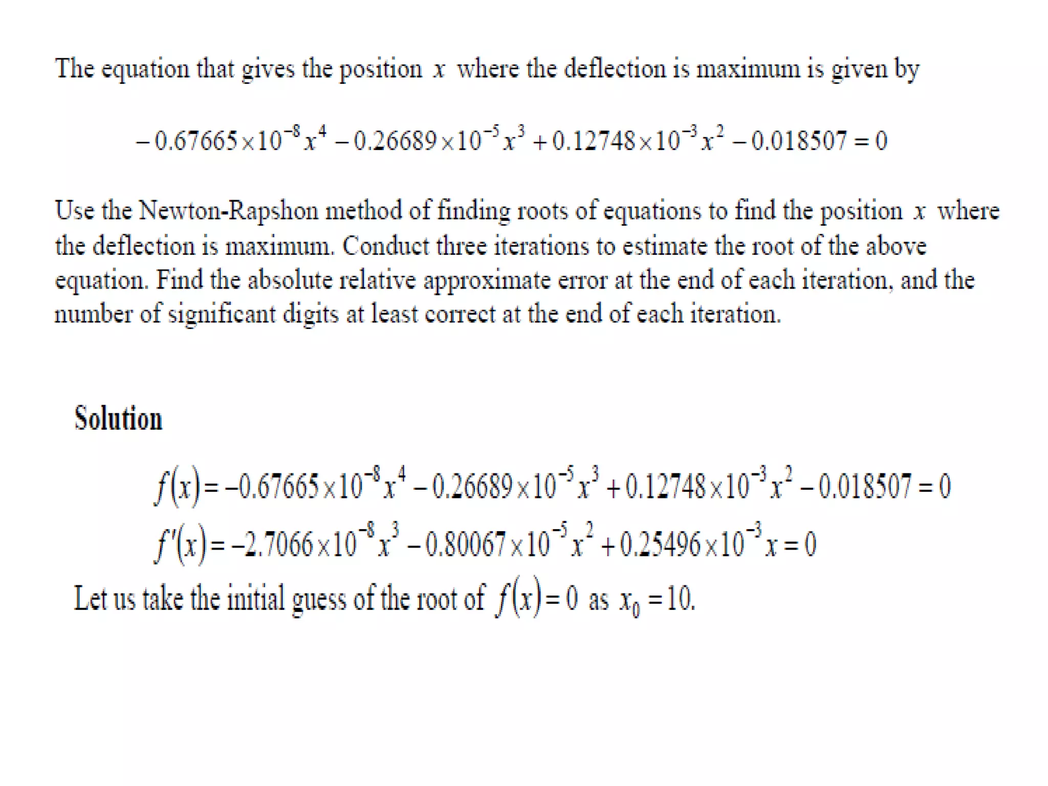 Newton-Raphson Method | PPT