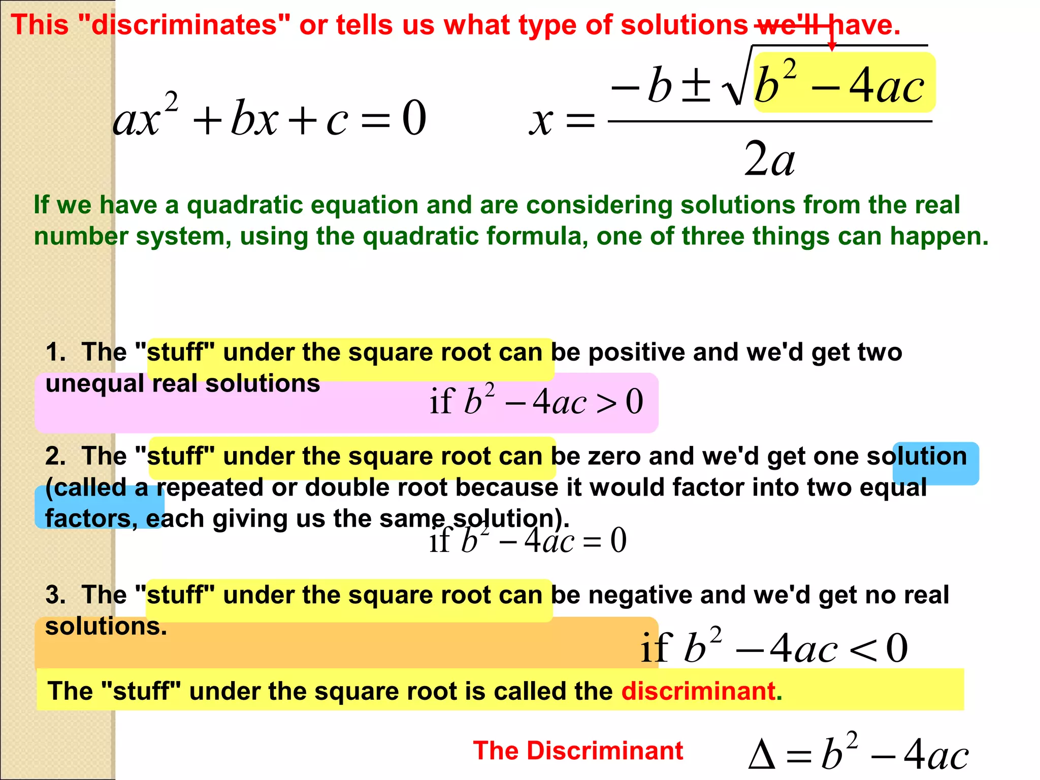 Complex numbers And Quadratic Equations | PPT
