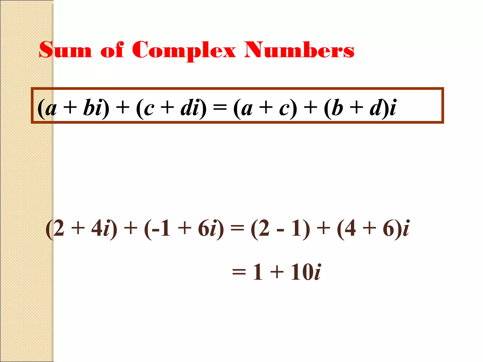 Complex numbers And Quadratic Equations | PPT