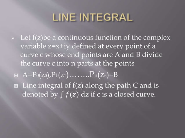 Line integral & ML inequality | PPTX