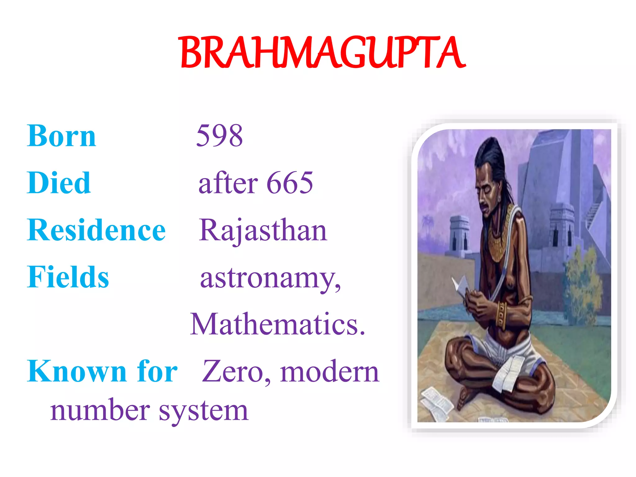 Indian Mathematicians | PPTX