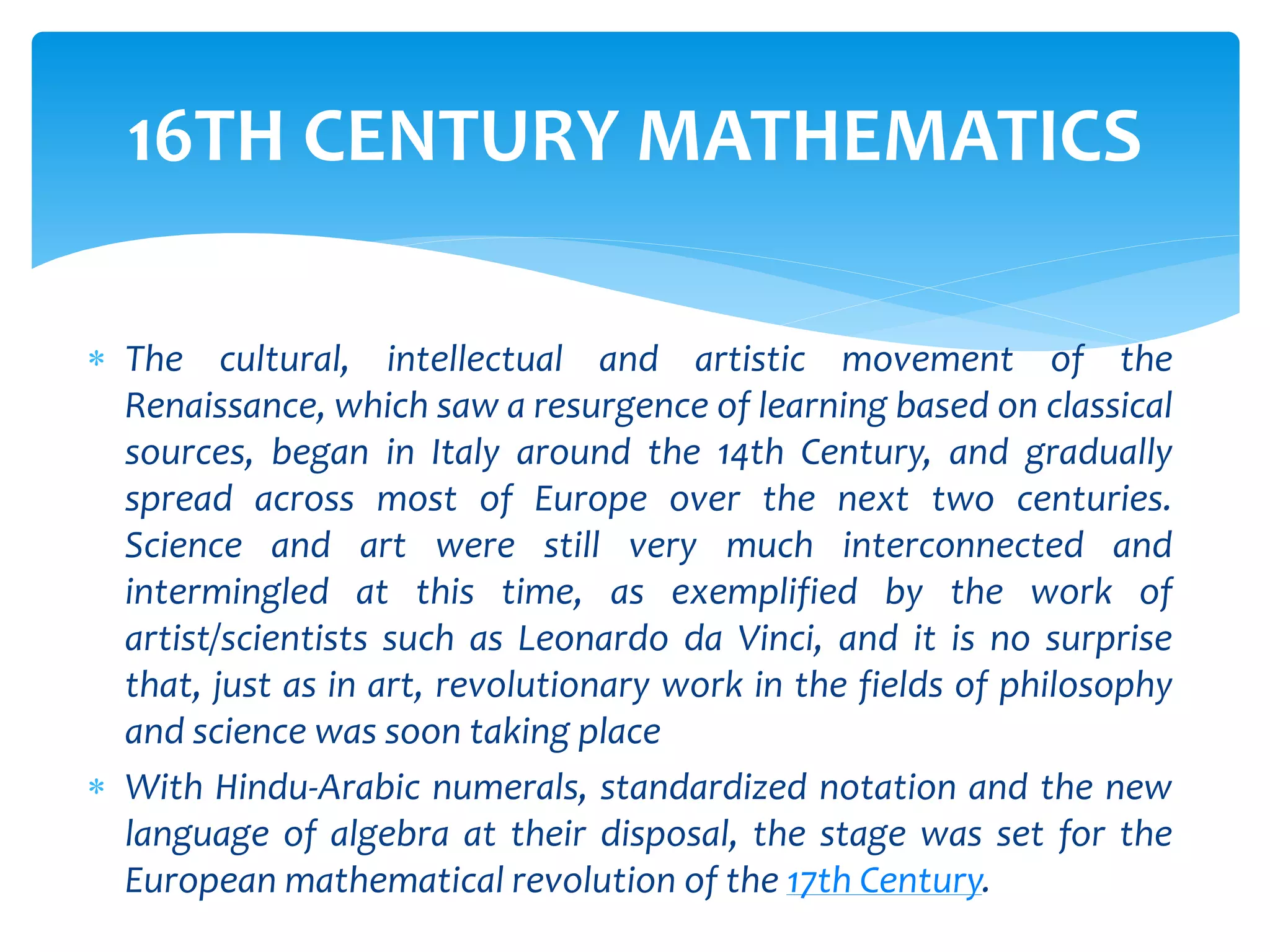 History of Maths | PPTX