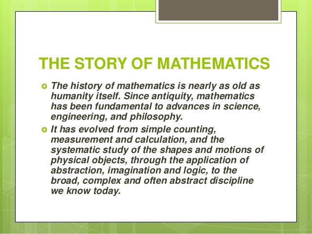 History of Maths