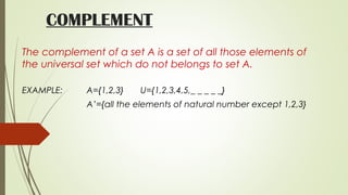 operations on sets | PPT | Free Download