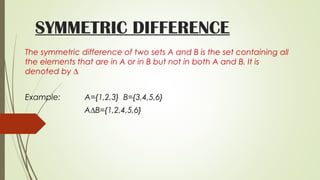 operations on sets | PPT